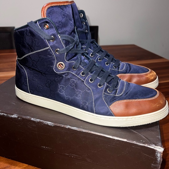 Gucci | Shoes | Gucci Hi Tops Very Good Condition Needs Slight Cleaning ...
